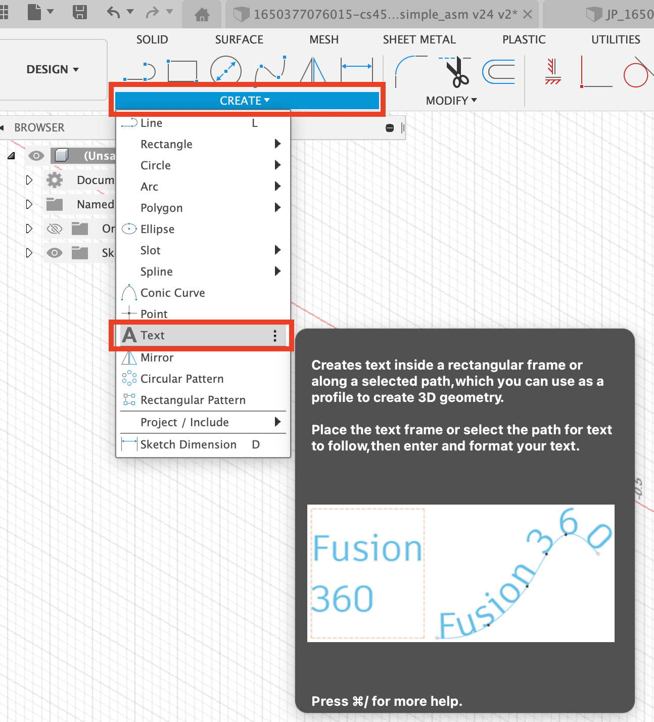 So Skizzieren Sie Text In Fusion 360