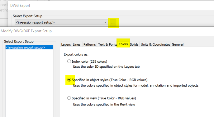 导出到 Navisworks 时，不保留 Revit 的颜色替代
