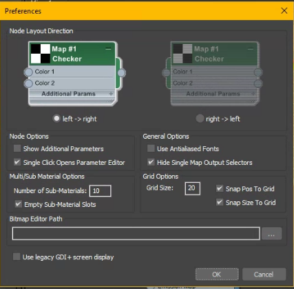 Cannot disable Auto Open Nodeslots in 3ds Max Slate Material Editor