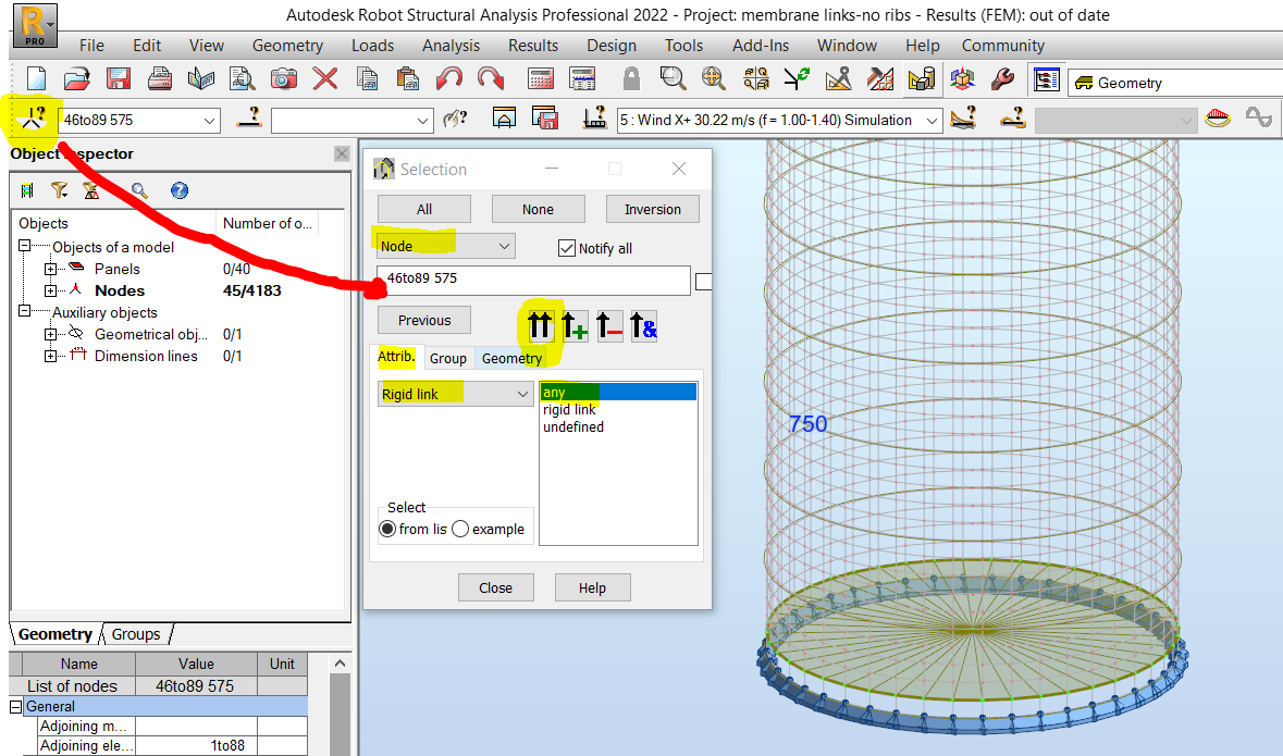 Discrepancy between stresses calculated for equally loaded shell ...