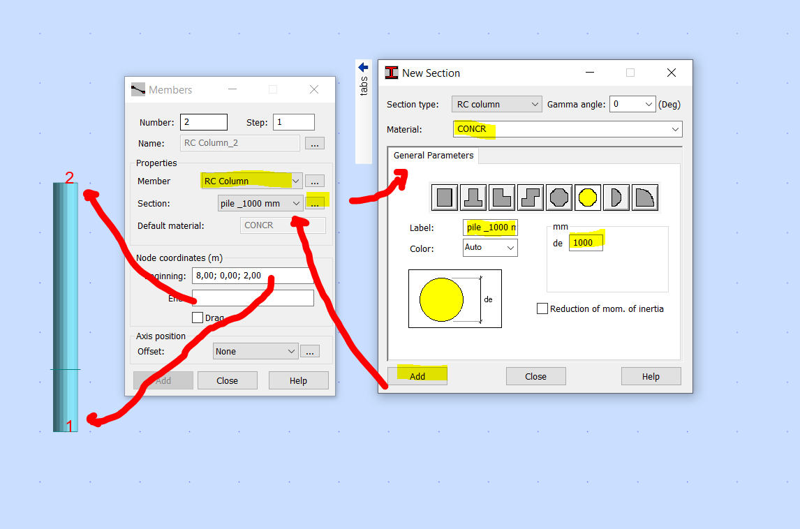 How to simulate piles supported by elastic soil in Robot Structural Analysis
