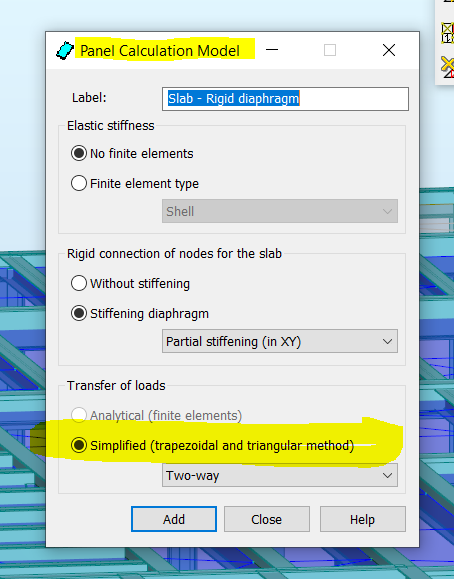 How to check the load distribution generated for claddings or panels ...