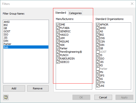 Content Center Filtering is not showing all of the expected Custom ...