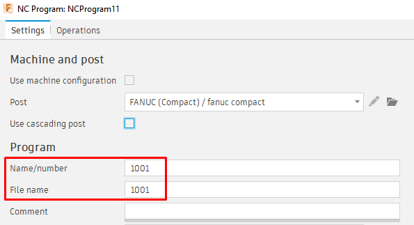Fusion で NC コードをポスト処理するときに、式を使用してファイル名を変更する方法について説明します。