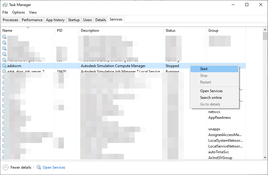 "Analysis failed to start! Either the job manager could not be ...