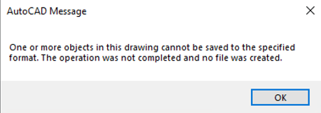 Error "Object(s) added to DB too late during save" is shown when trying to save a P&ID drawing ...