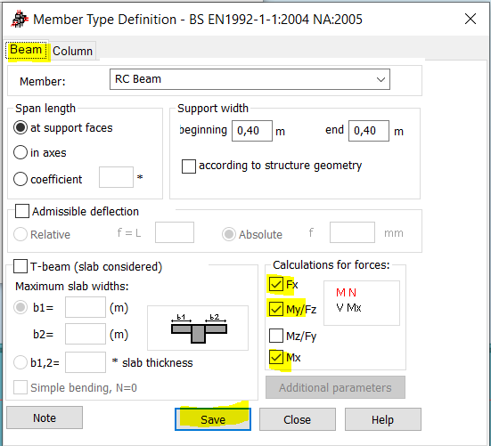 Different values of theoretical reinforcement area when comparing results for RC beam from ...