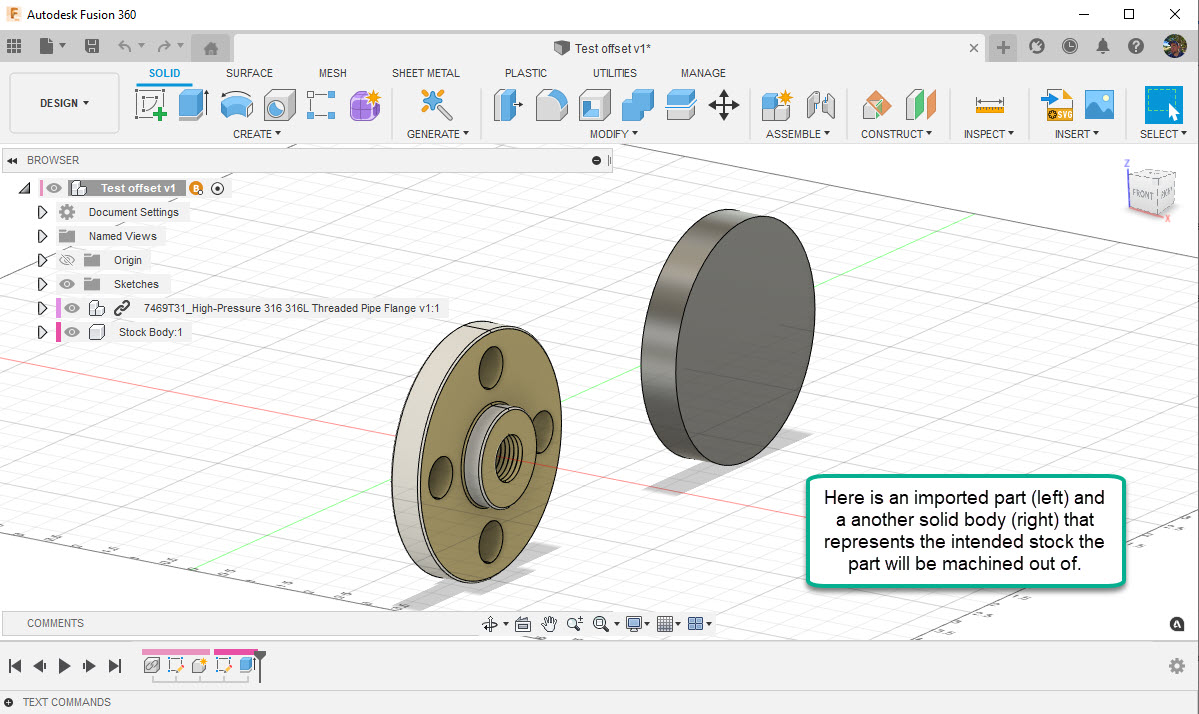 Fusion 360で行った作業で、インポートしたモデルの比率を確認する方法