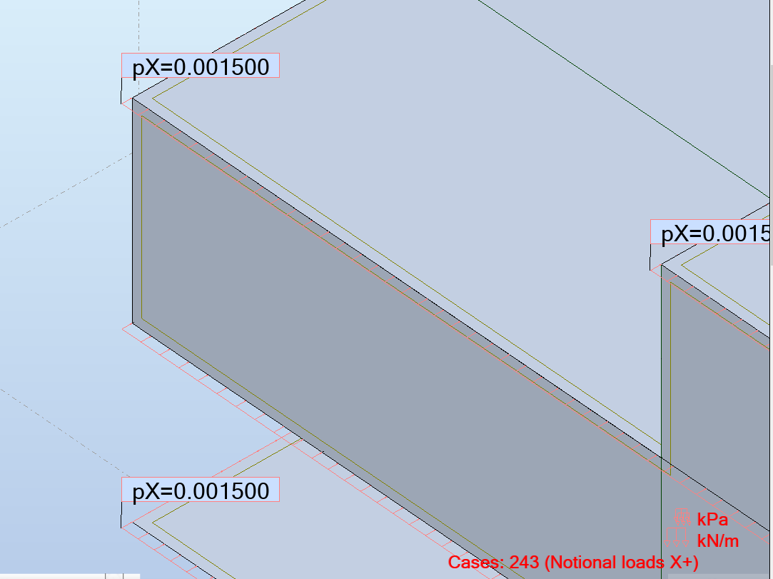Forces equal to zero generated by notional loads option in Robot ...