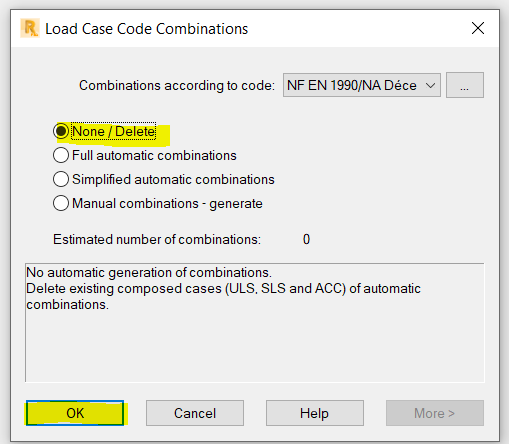 "Unknown run-time error" reported while transfering model with load combinations from Robot ...