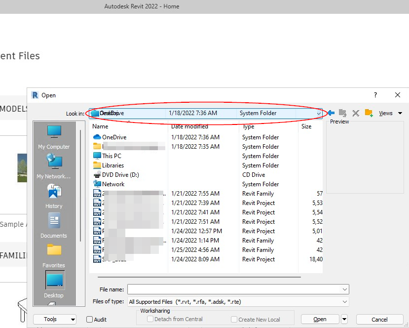 Drop down windows appear transparent in Revit
