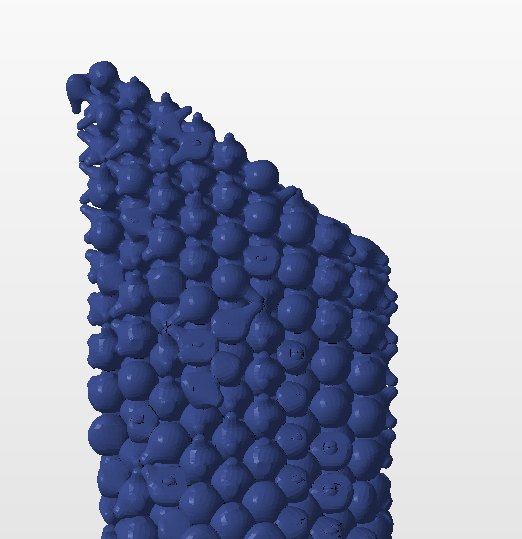 Fine and detailed lattice structures are generated too coarsely in Netfabb.
