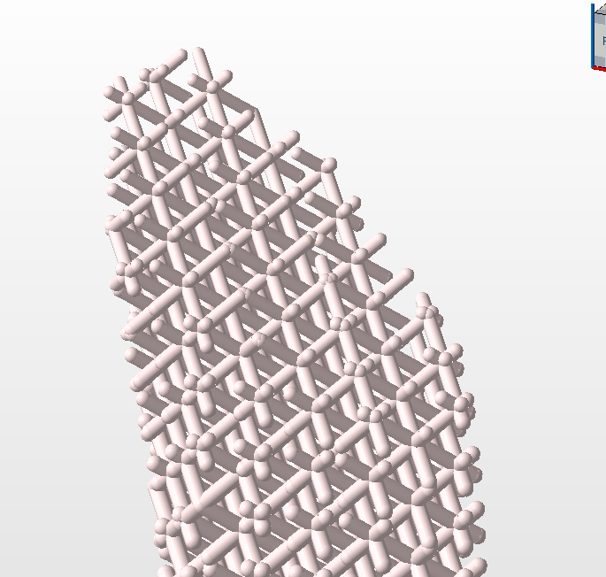 Fine and detailed lattice structures are generated too coarsely in Netfabb.