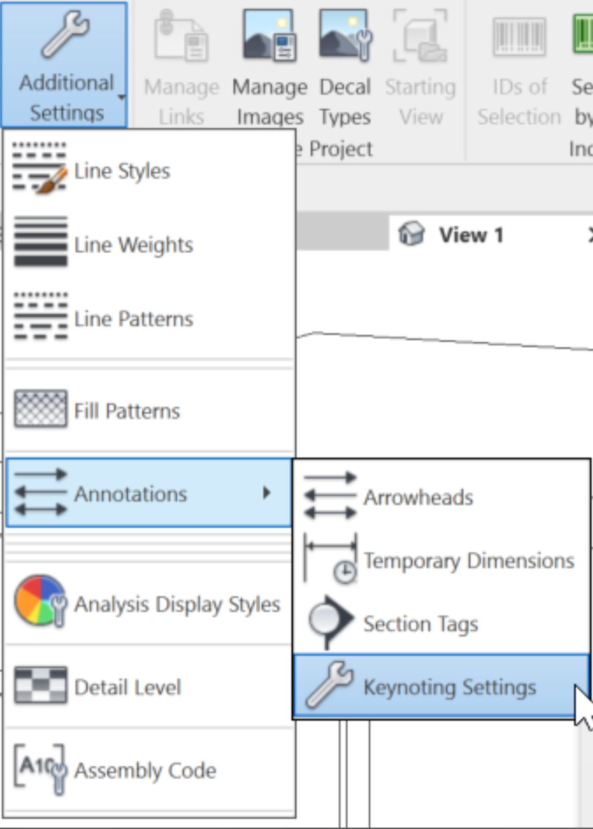 如何在 Revit 族编辑器中查找注释记号设置