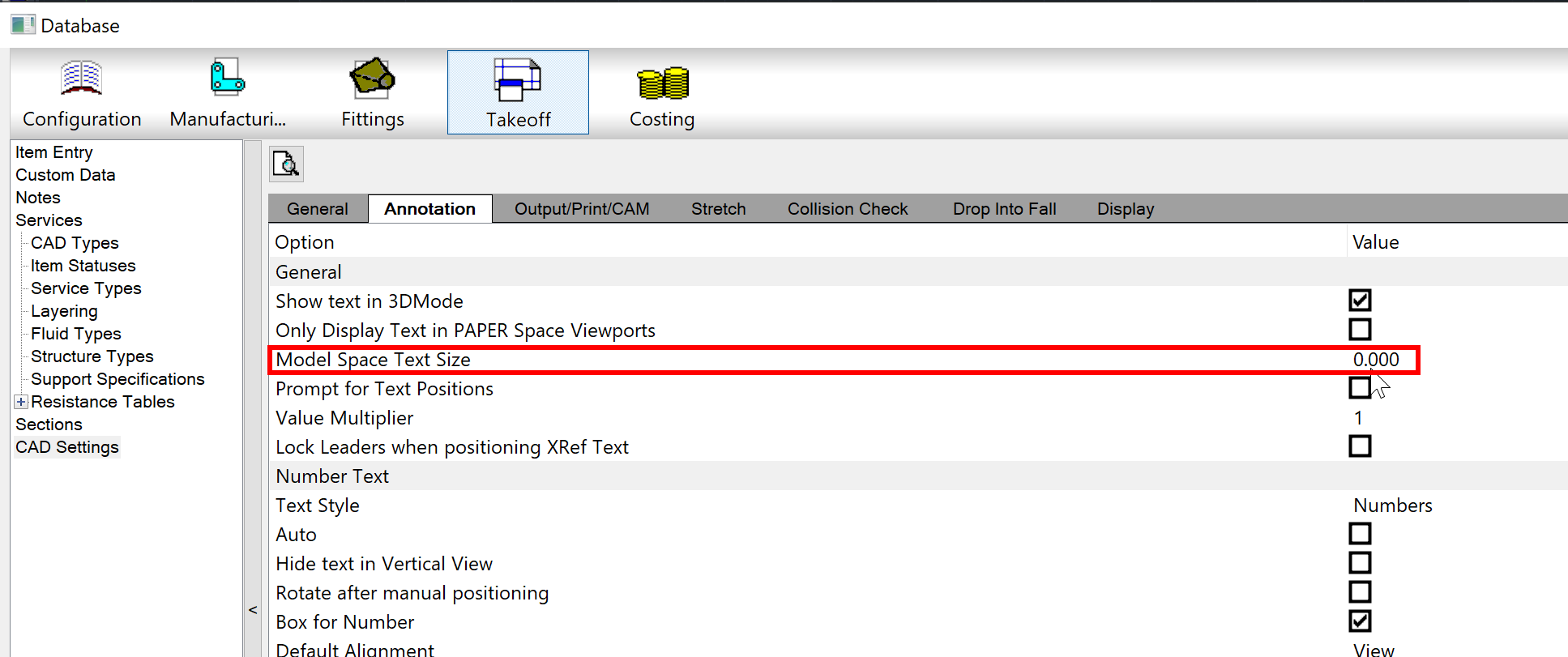 如何在Fabrication CADmep中修改注释的尺寸和编号样式