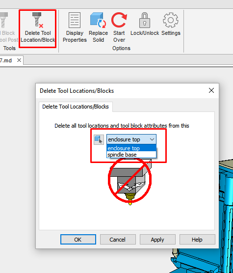 Tool location point not remembered when creating machine file in FeatureCAM