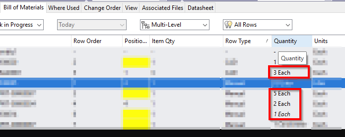 Remove "each" from Quantity in Vault Item