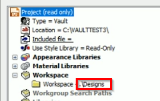 Missing folders when saving Inventor file using Vault Data Standard