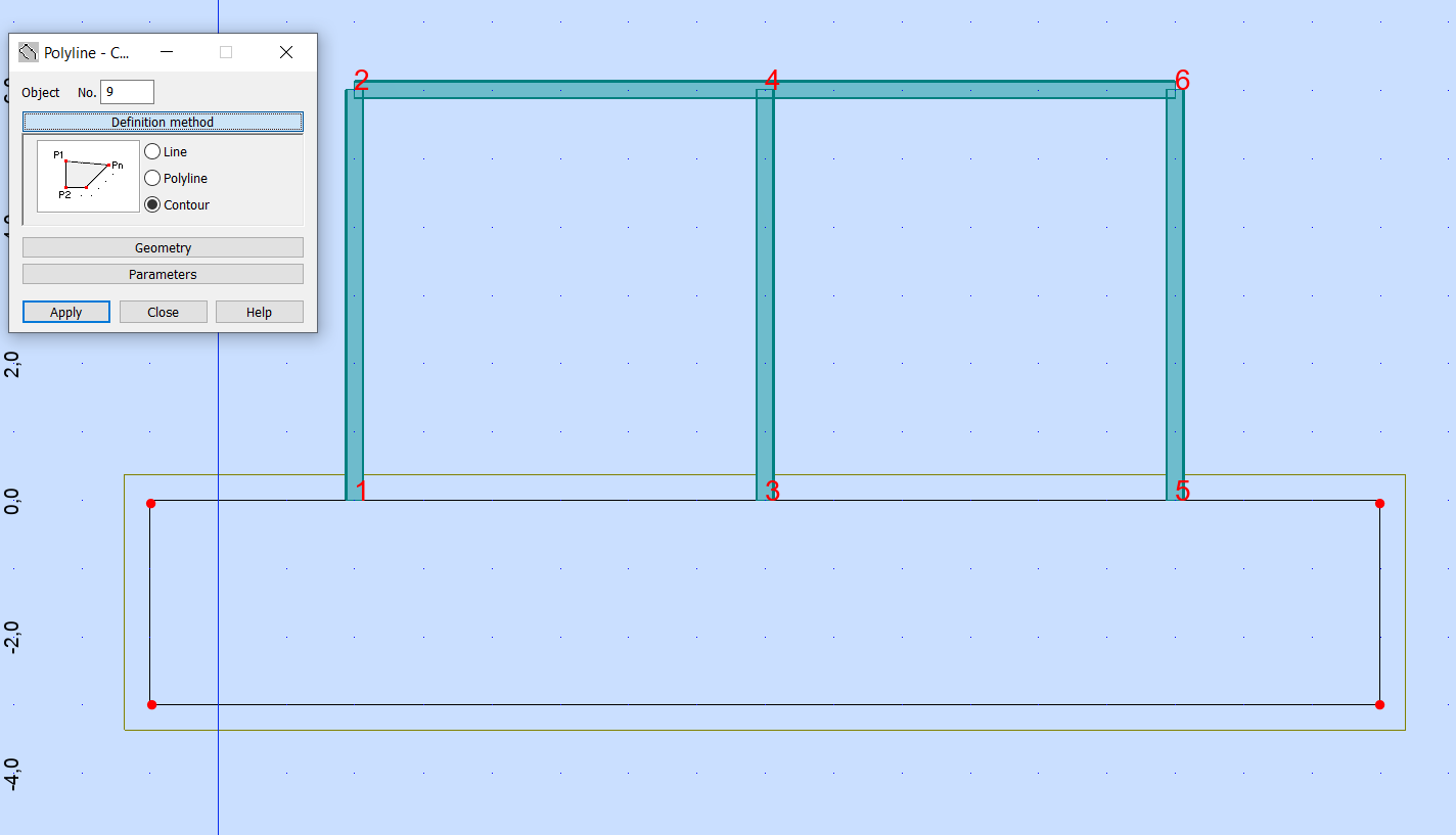 How to simulate portal frame supported on top surface of large depth ...