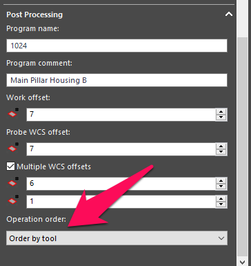 How to reorder subroutines with multiple WCS in HSMWorks and Inventor CAM