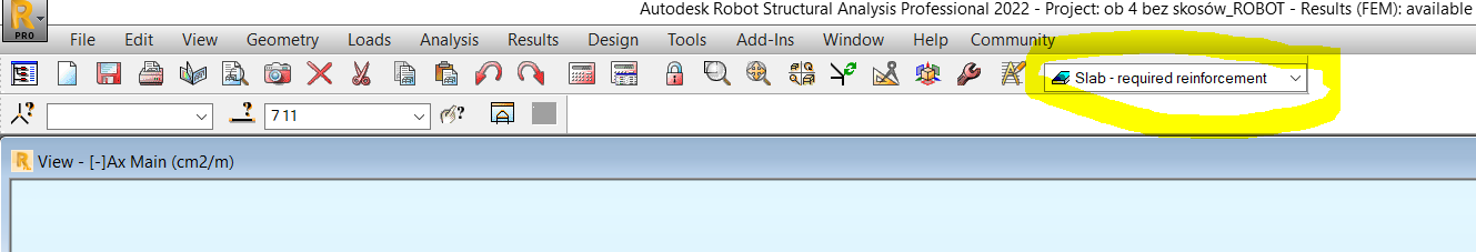 Different reinforcement calculated for RC wall prior after panel ...