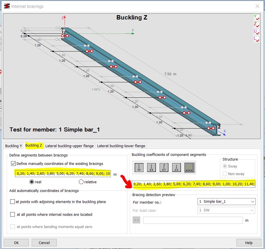 Unexpected big section selected while steel check code group optimization in Robot Structural ...