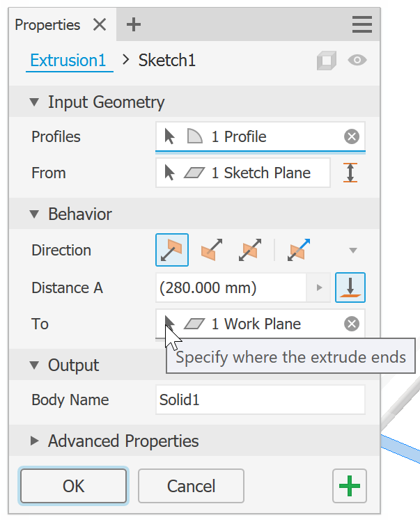 Adaptive extrusion does not change after reference has been changed in ...