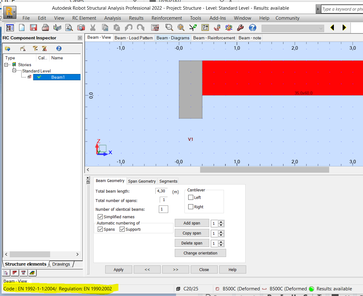 Combination option not working for RC beam provided reinforcement calculation in Robot ...