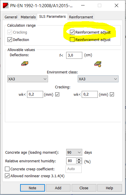 Bigger reinforcement calculated for concrete tank wall accrding to EN ...