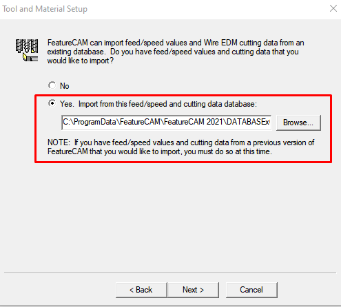 How to transfer a tool database from one version of FeatureCAM to another installed version