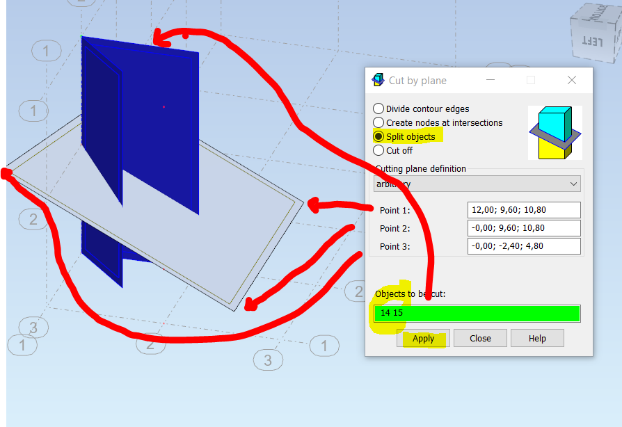 How to mesh intersecting panels in Robot Structural Analysis