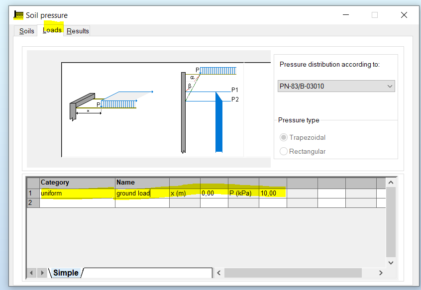 How to define soil pressure on panel in Robot Structural Analysis