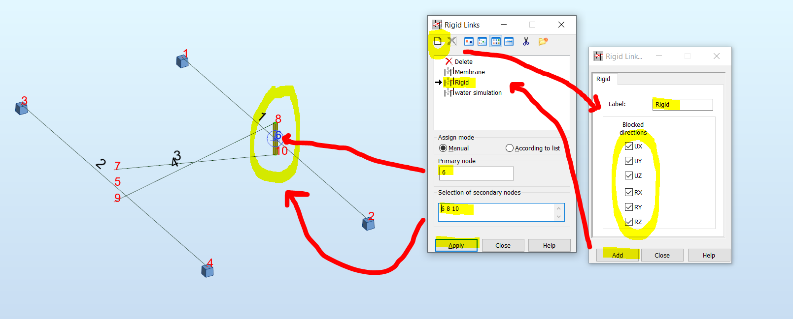 "Overlapping members" reported while calculation of model including bracings simulated by ...