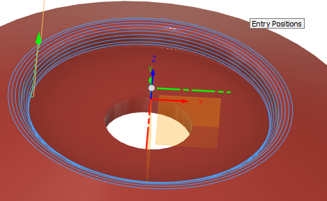 Recommended finishing strategy for machining radius on model in Fusion 360.