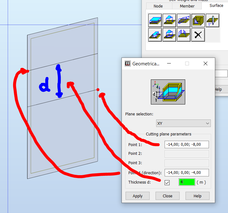 How to apply hydrostatic load for specific segment of panel in Robot Structural Analysis