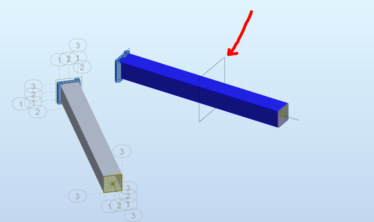 How to find reduced/ equivalent forces for group of panels cut in Robot Structural Analysis