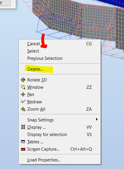 How to graphically delete already defined loads in Robot Structural ...