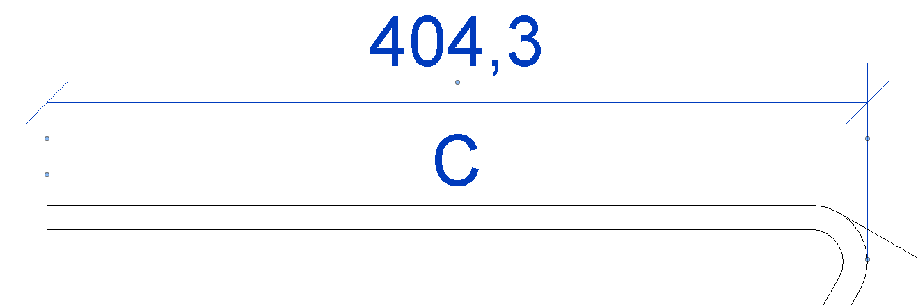 Rebar shape with wrong dimensions in Properties in Revit