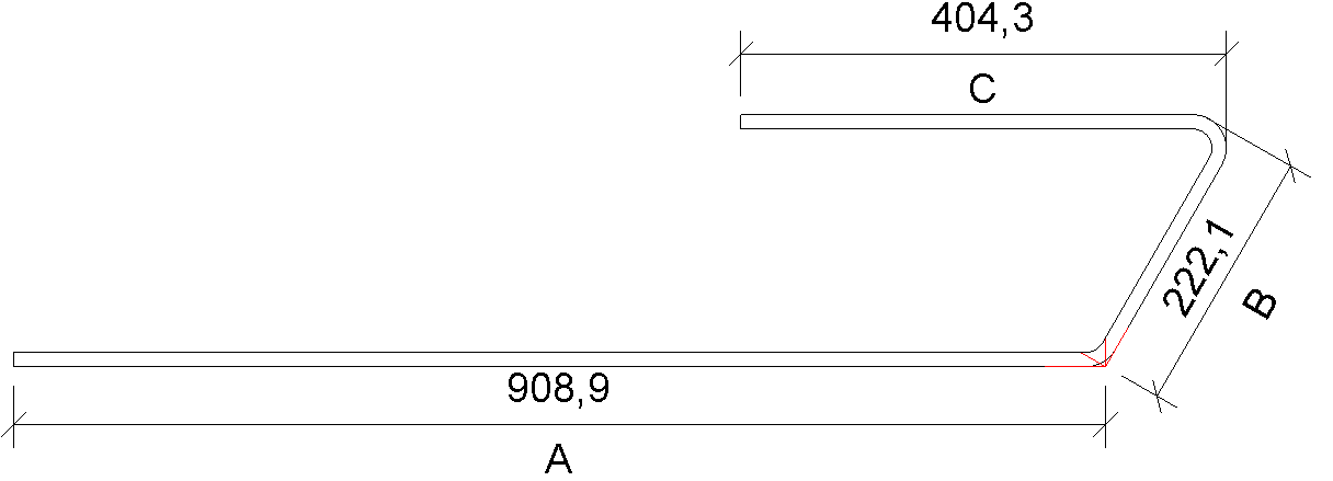 Rebar shape with wrong dimensions in Properties in Revit