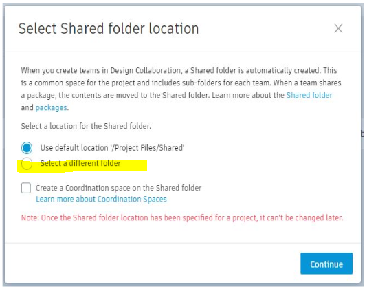 打开到项目文件夹中的子文件夹会放到 BIM 360 中的另一个文件夹中。