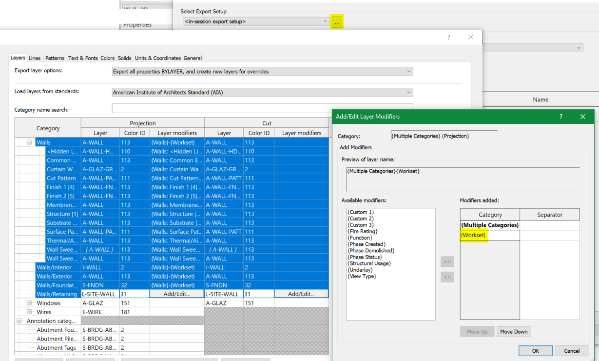 How To Export A DWG From Revit With Different Layers Based On System 