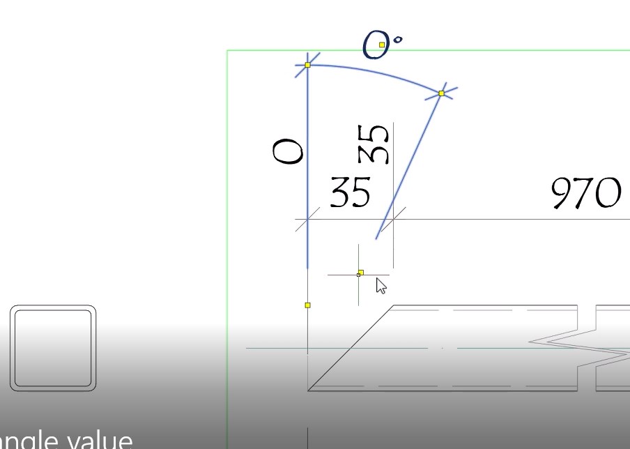 Angle dimension becomes 0° or 180° when modifying the dimension by its ...