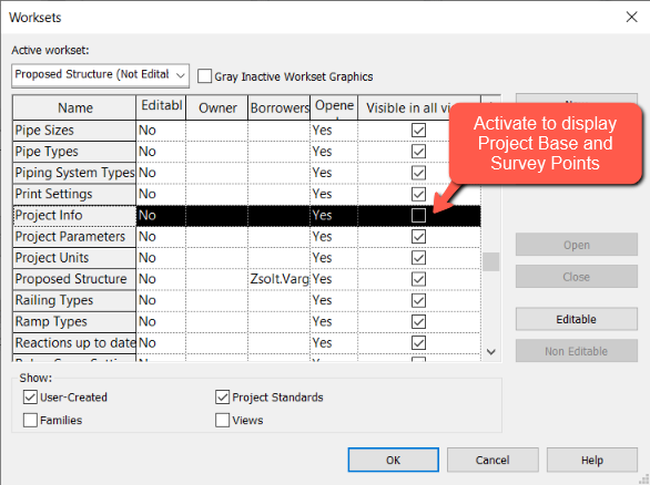 Missing Survey Or Project Base Point In Specific Revit Models