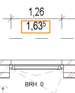 How to include window clear height into the dimension line in Revit