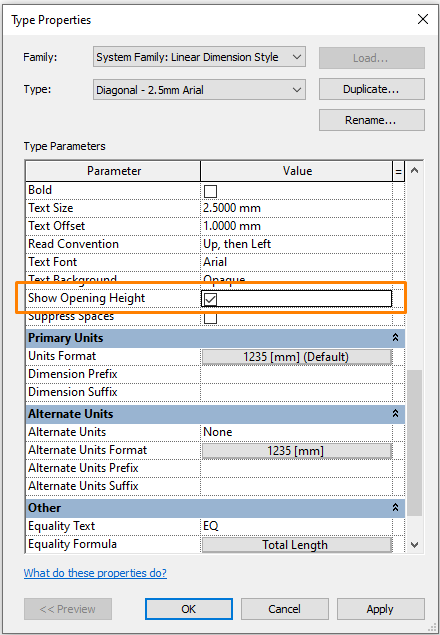how-to-include-window-clear-height-into-the-dimension-line-in-revit