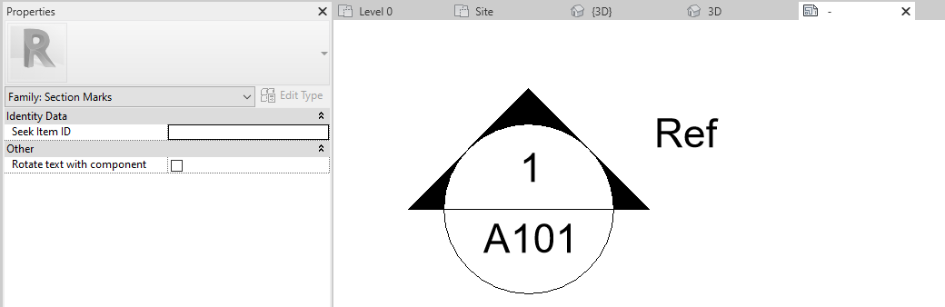 How To Customize Section Head Size Independent Of The View Scale In Revit 