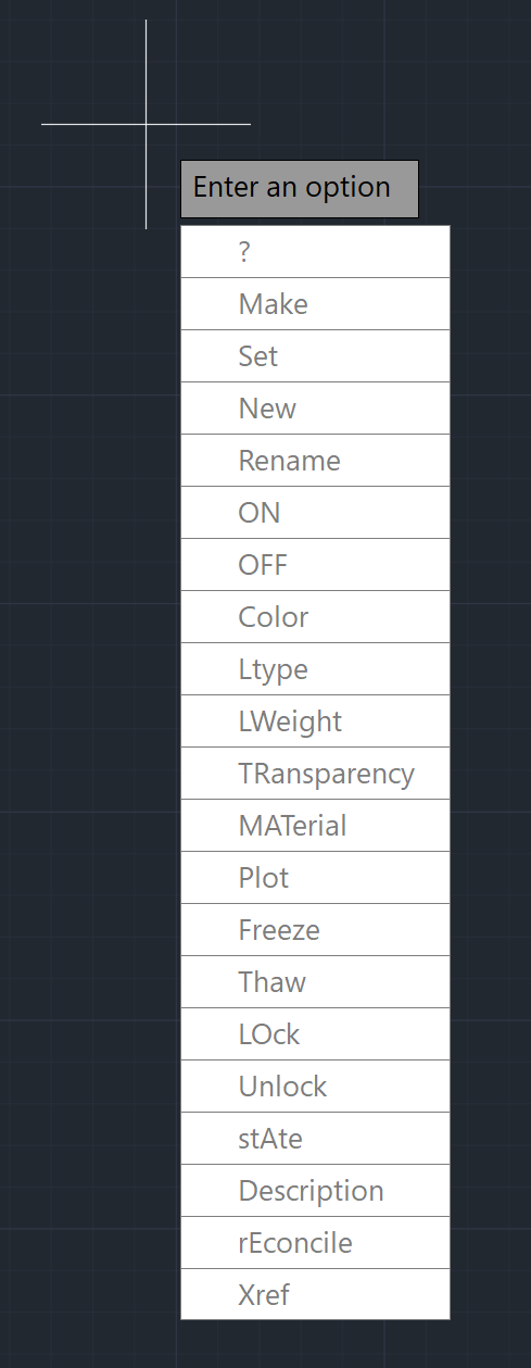 Layer Properties Manager Dialog Window Does Not Display In AutoCAD