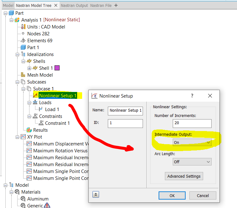 How To Control Calculation Progress While Nonlinear Model Anaysis In Inventor Nastran