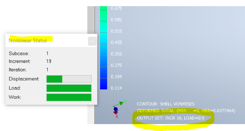 How To Control Calculation Progress While Nonlinear Model Anaysis In Inventor Nastran