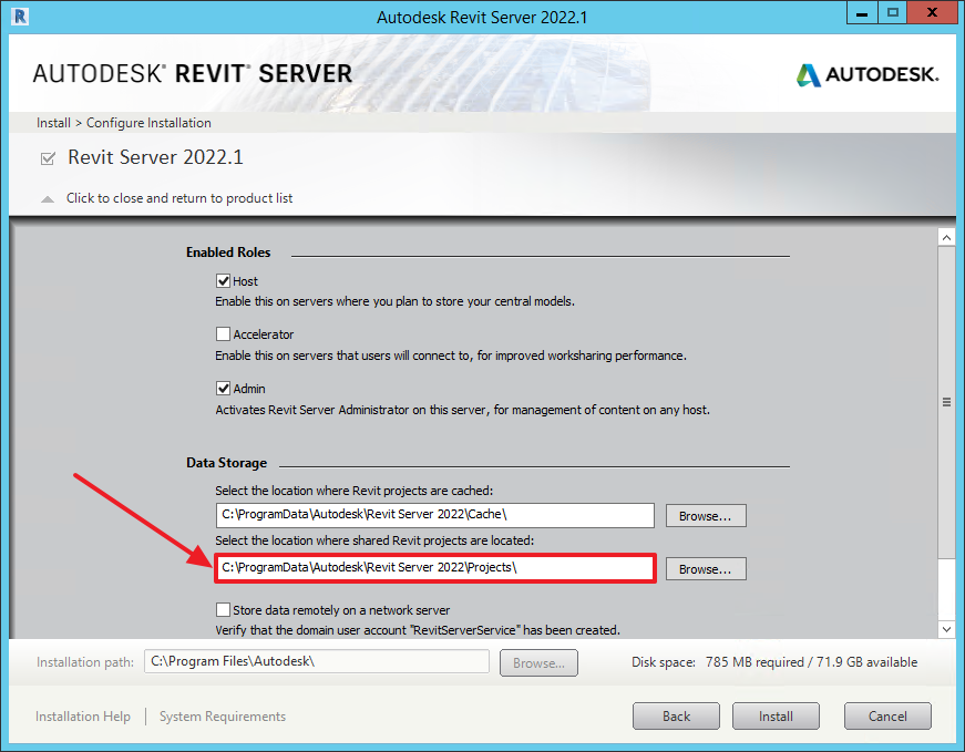 Revit Server 中保存的中心模型与启动它们的 Revit 版本不同